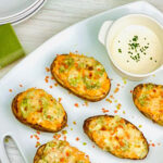 Buffalo Chicken Dip on Potato Half Shells - Alsum